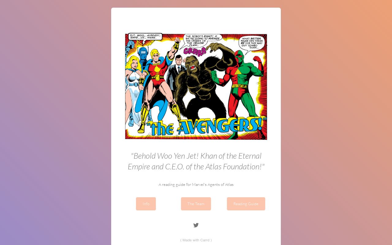 Agents of Atlas Reading Guide